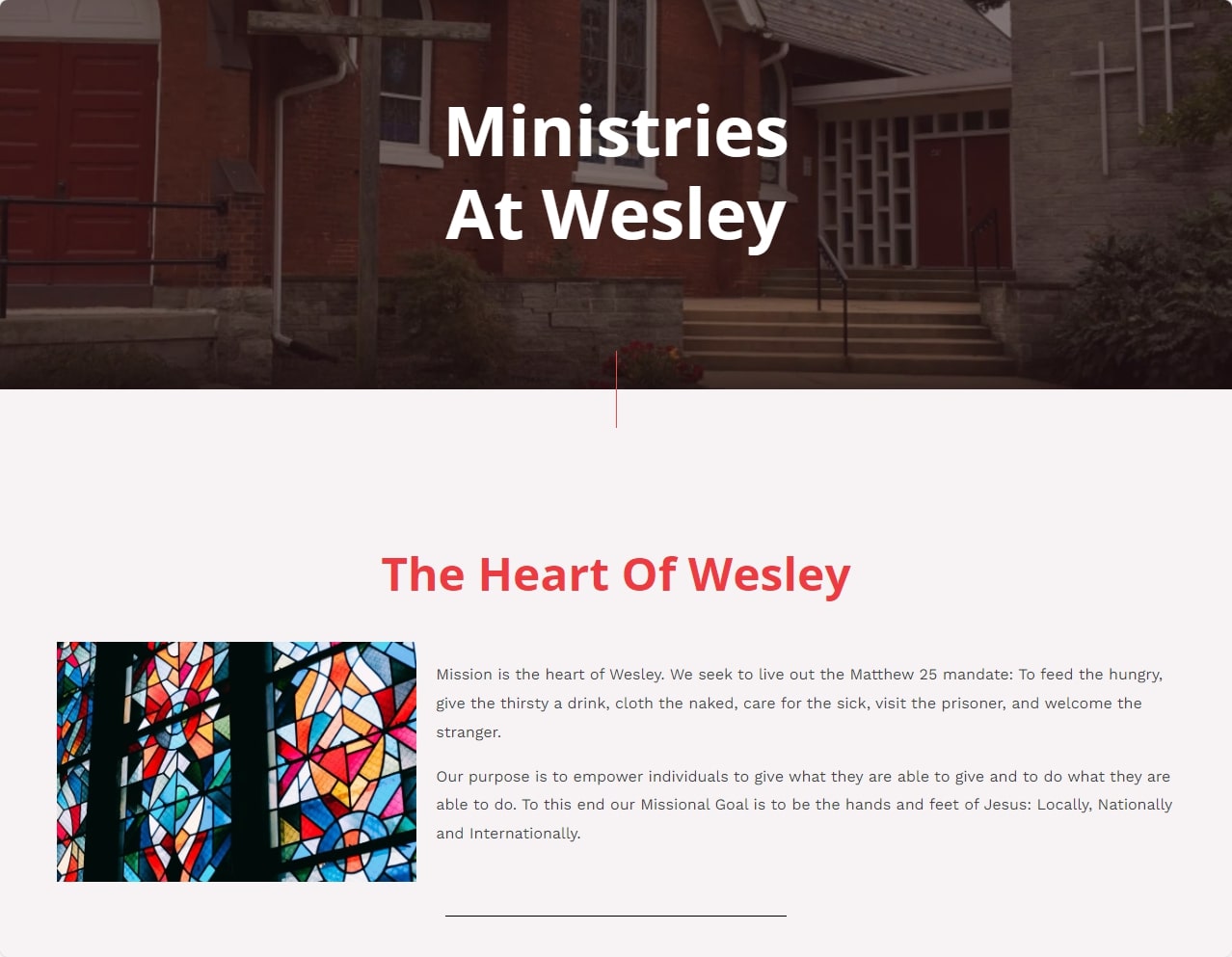 Wesley United Methodist Church - Nicely Done Sites
